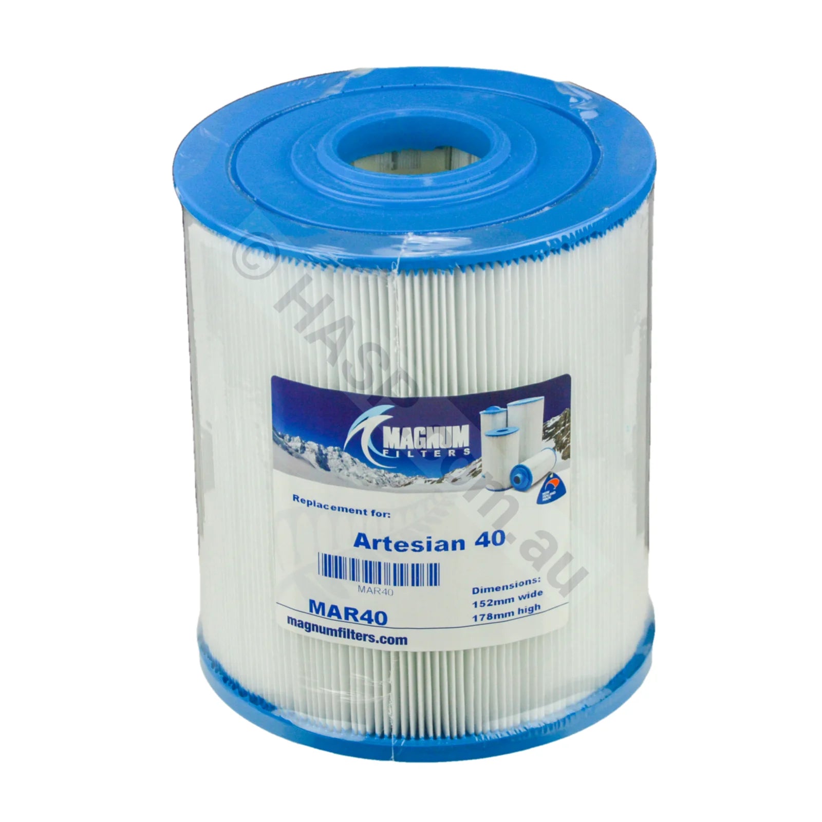 180mm x 150mm Artesian Spas Quali-flo disposable filter cartridge