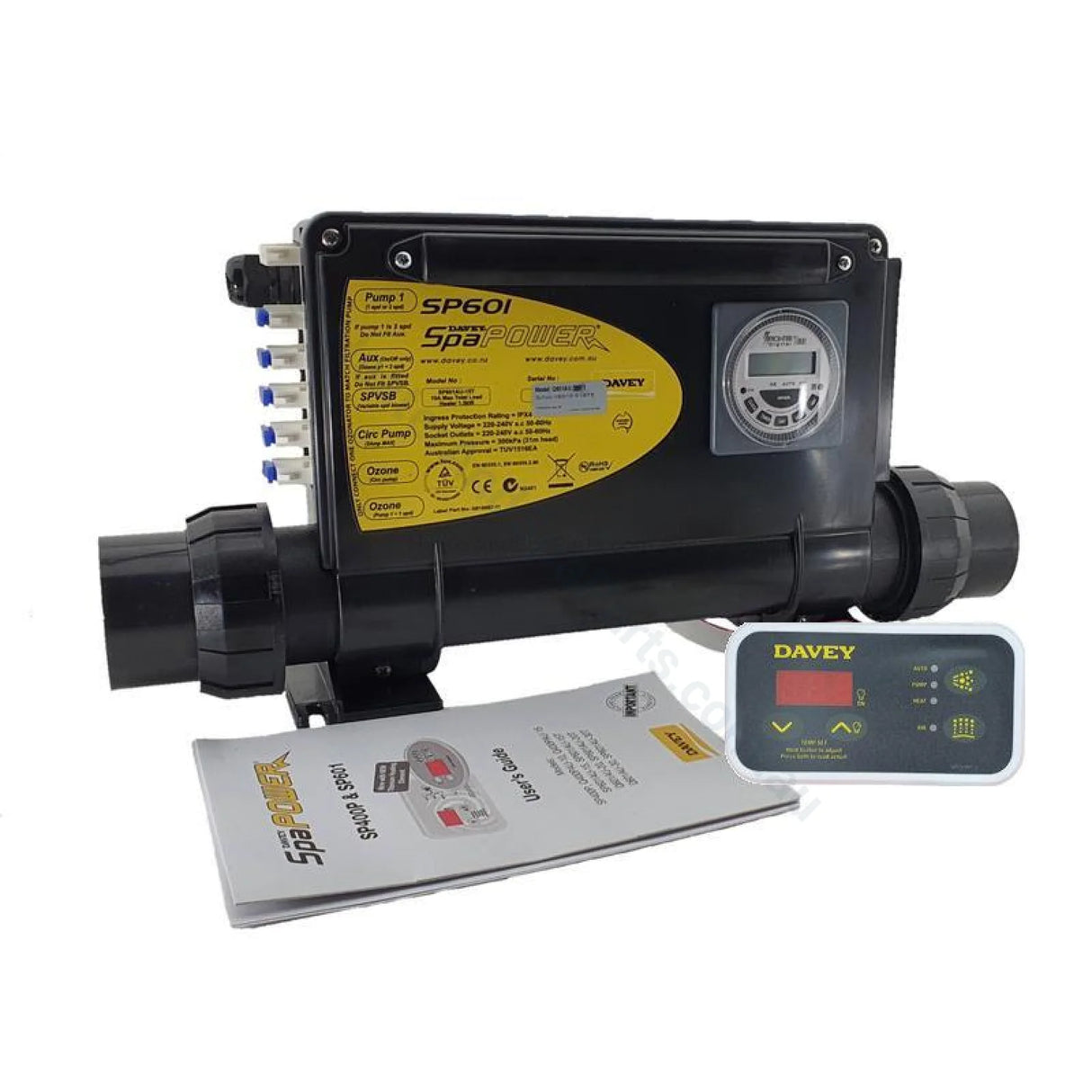 Davey SpaQuip Spa Power SP 601 Spa Control System - w/ Timer or withou ...