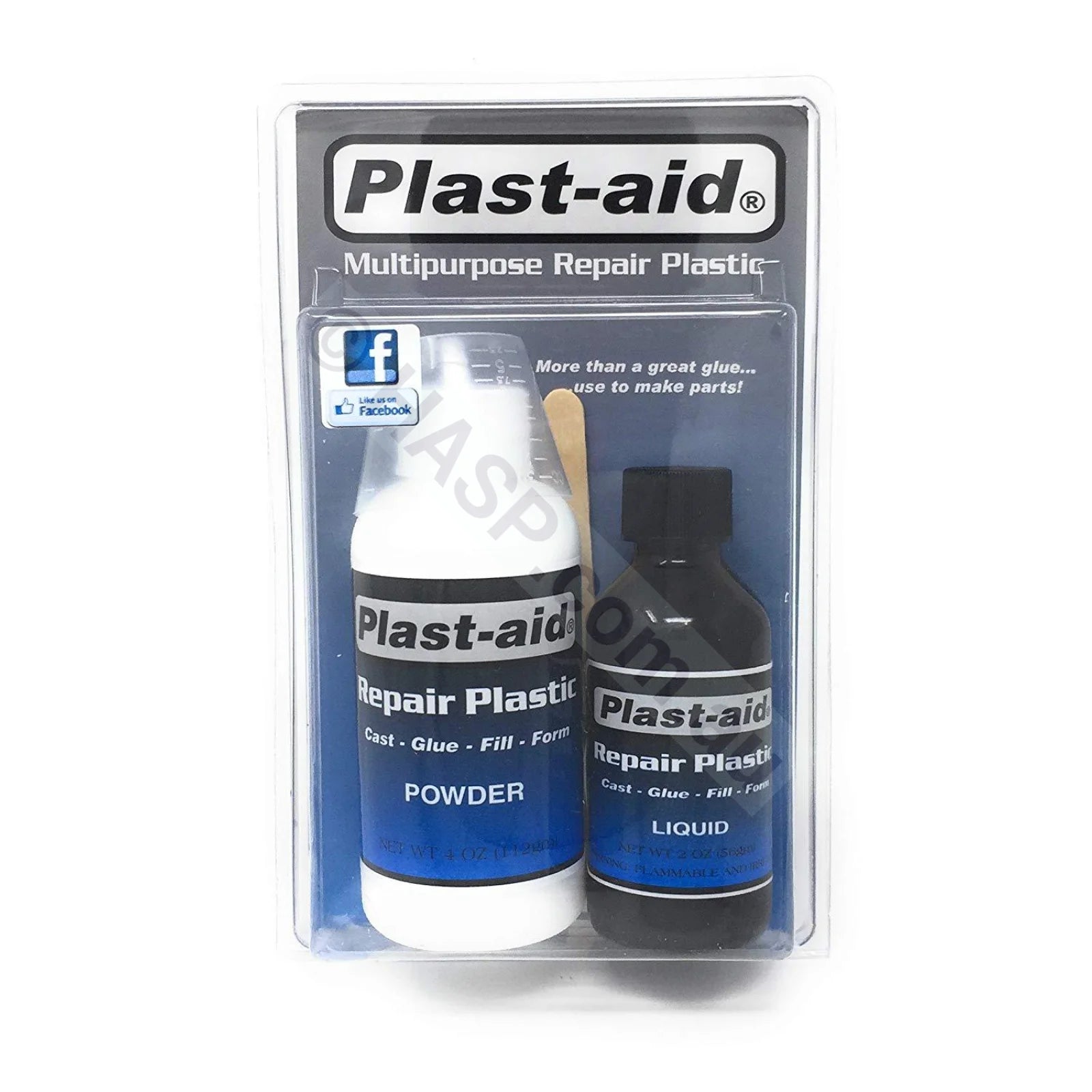 Plast-Aid Plastic Repair Kit for PVC, Acrylic, ABS, Polycarbonate, Fib
