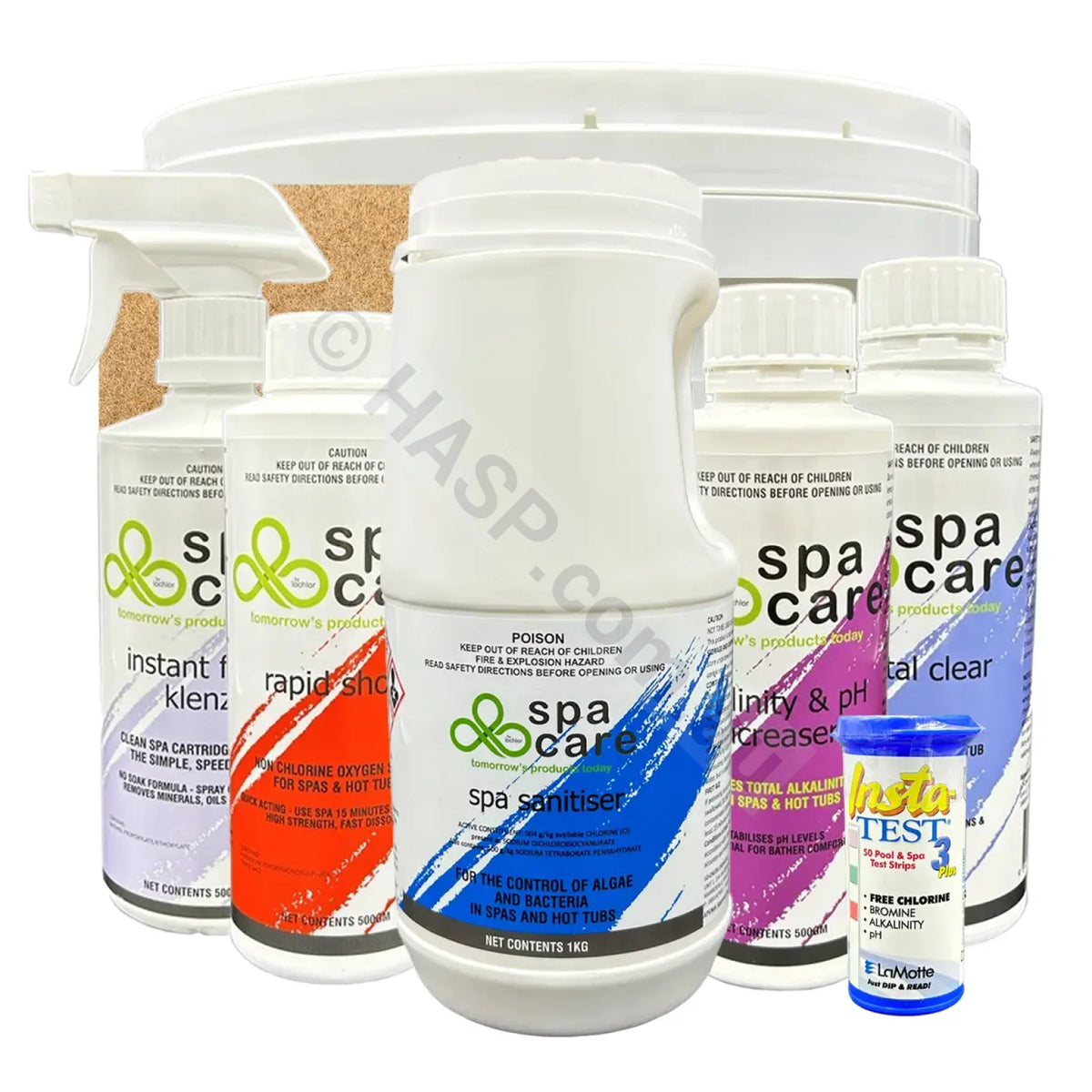 SpaCare Spa Start Up Kit - Large Bucket - Spa Chemicals – Heater and ...